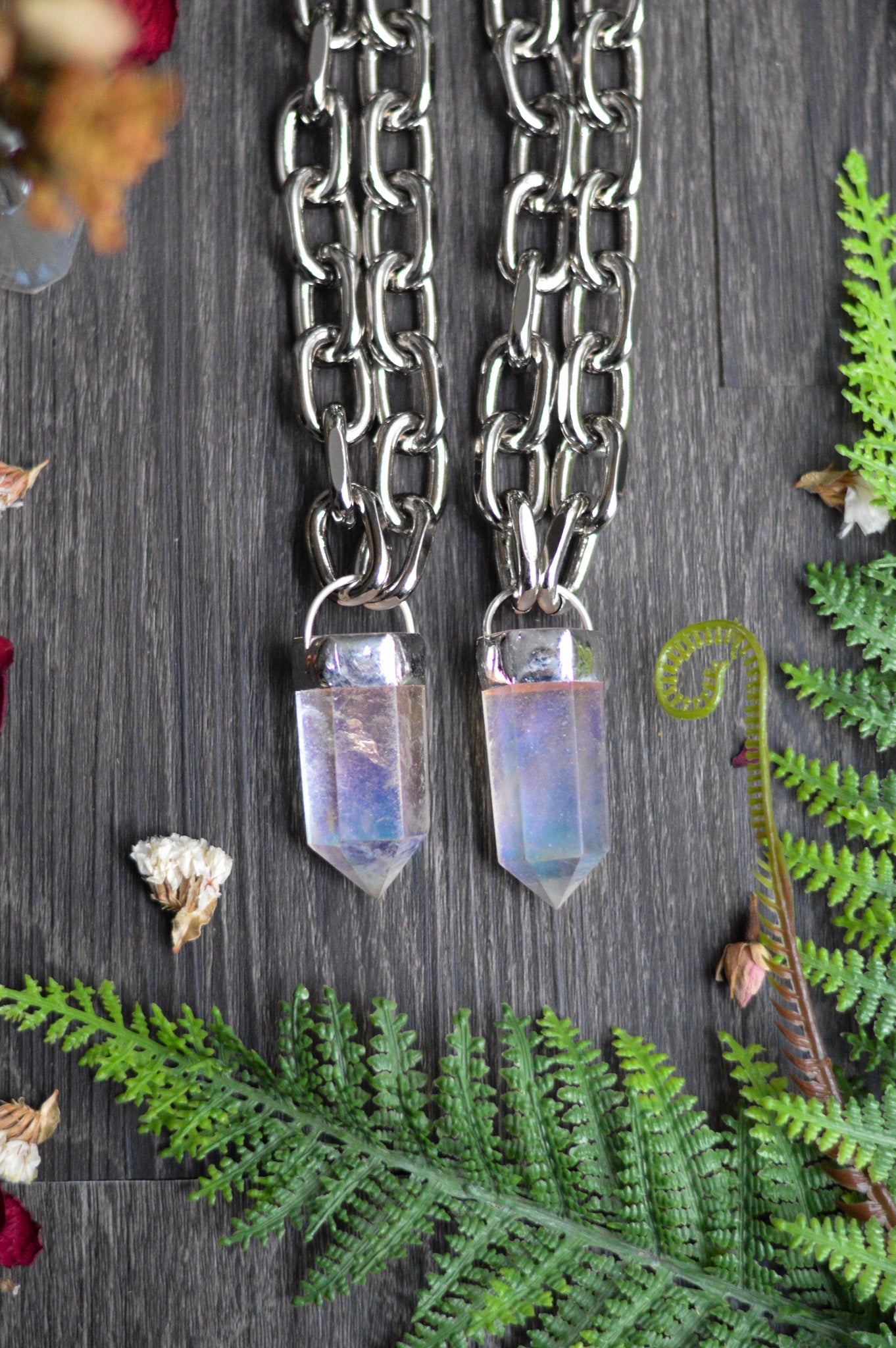 Aura Quartz Chunky Chain Necklace – Luna Amatores